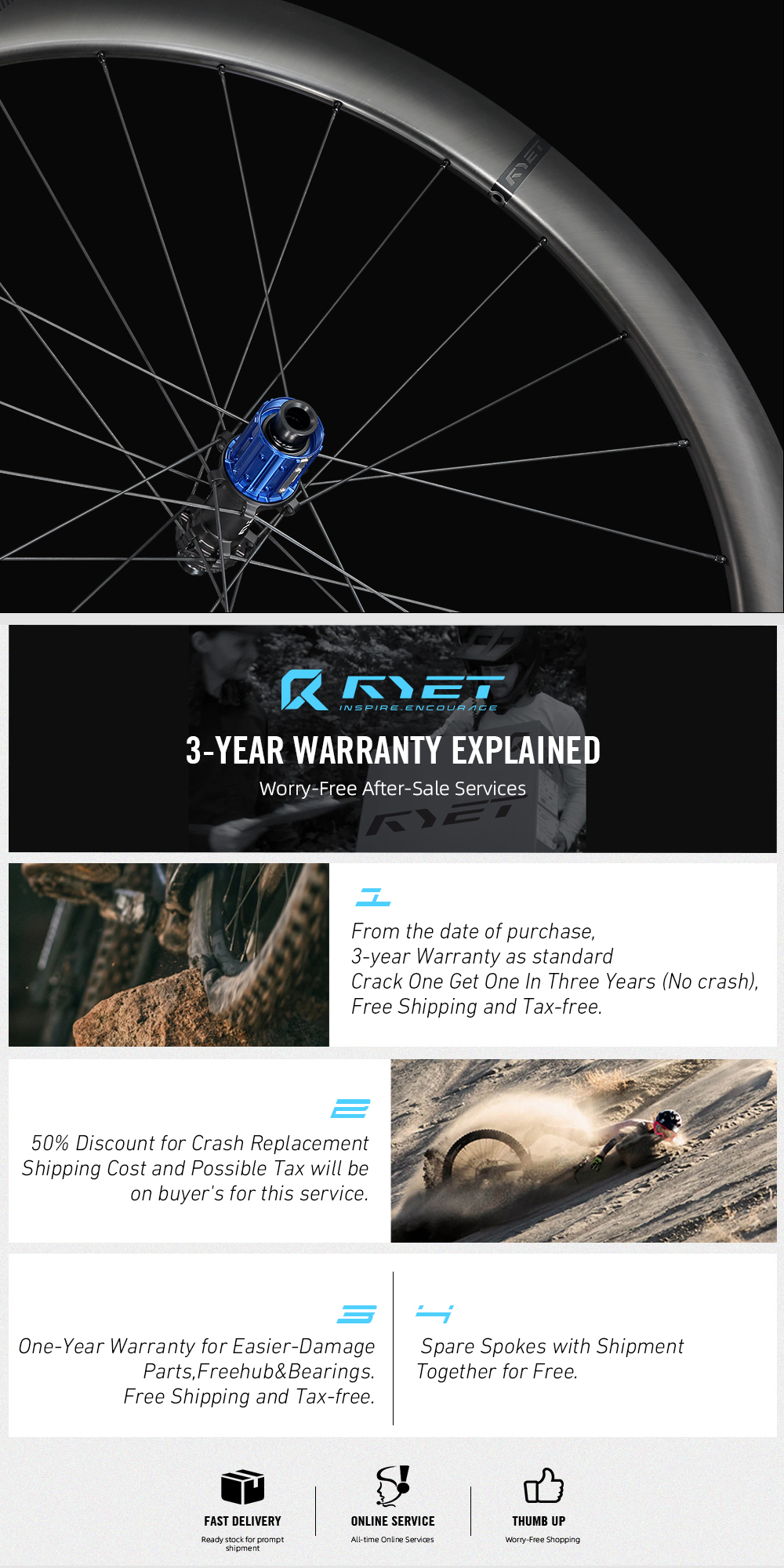 2025 RYET 超輕型公路碳纖維車輪 1180g 陶瓷無內胎開口胎盤式製動器棘輪 36T 輪轂自行車 | 蝦皮購物