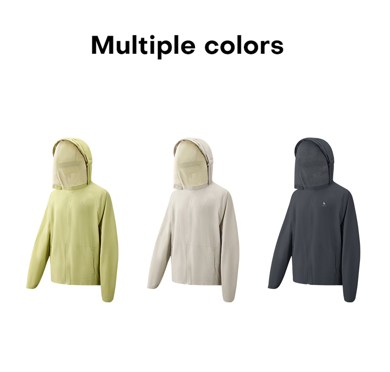 OhSunny 中性戶外超輕防曬夾克帶可拆卸防蚊面罩透氣超強抗紫外線 UPF500 | 蝦皮購物