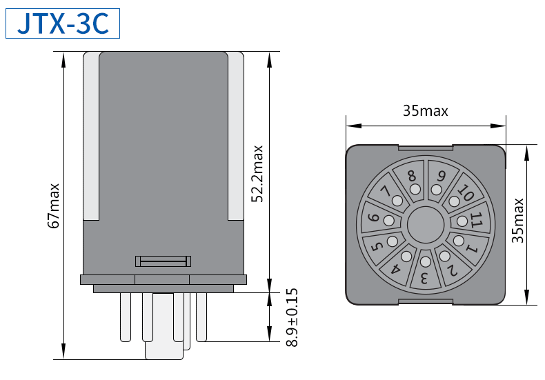 CHNT小型大功率中間電磁繼電器 JTX-2C 8腳 24V 11腳 220V JTX-3C全新 | 蝦皮購物