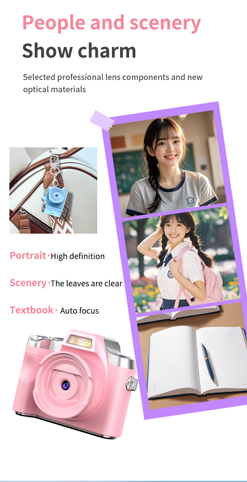 YMX LK-011 高清數碼相機小單反學生相機自拍視頻校園便攜迷你相機 | 蝦皮購物