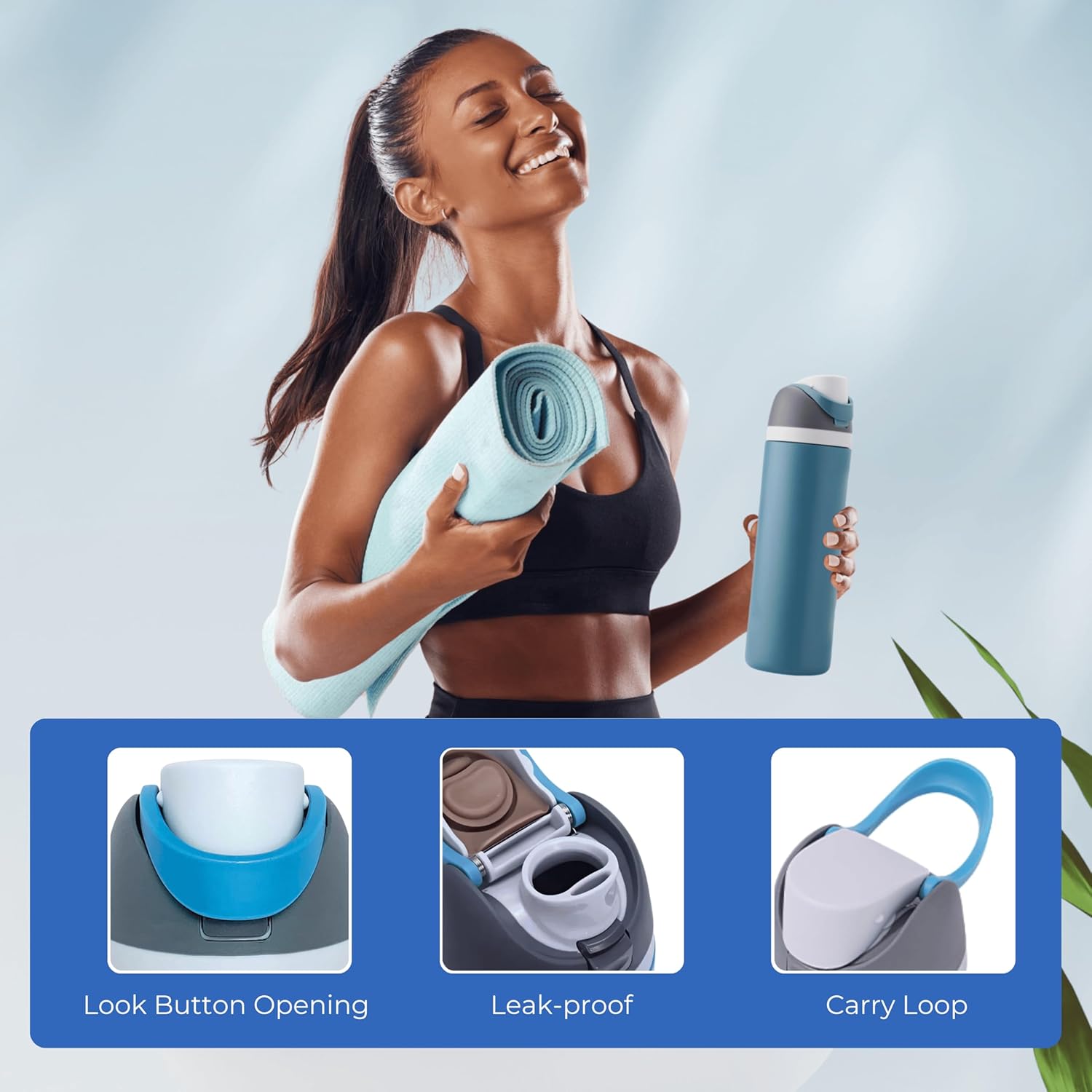 Owala FreeSip 替換蓋 - 非常適合 24 盎司/32 盎司水瓶 | 防漏、不含 BPA、易清潔的噴嘴蓋(多 | 蝦皮購物