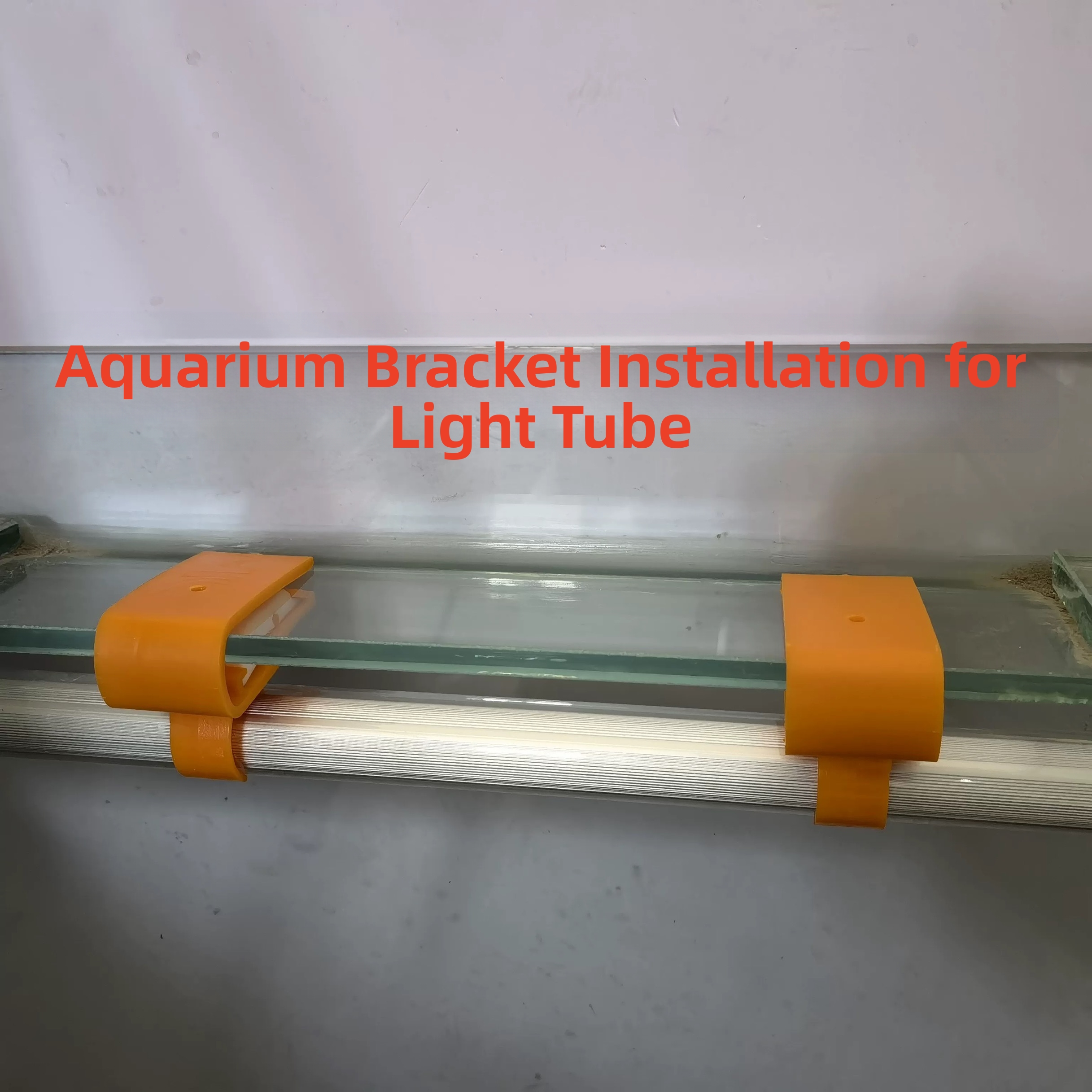 AquaMount 通用水族箱燈支架可調式伸縮燈夾附吸盤,適用於 T5、T8、T4、T12 燈管 | 蝦皮購物