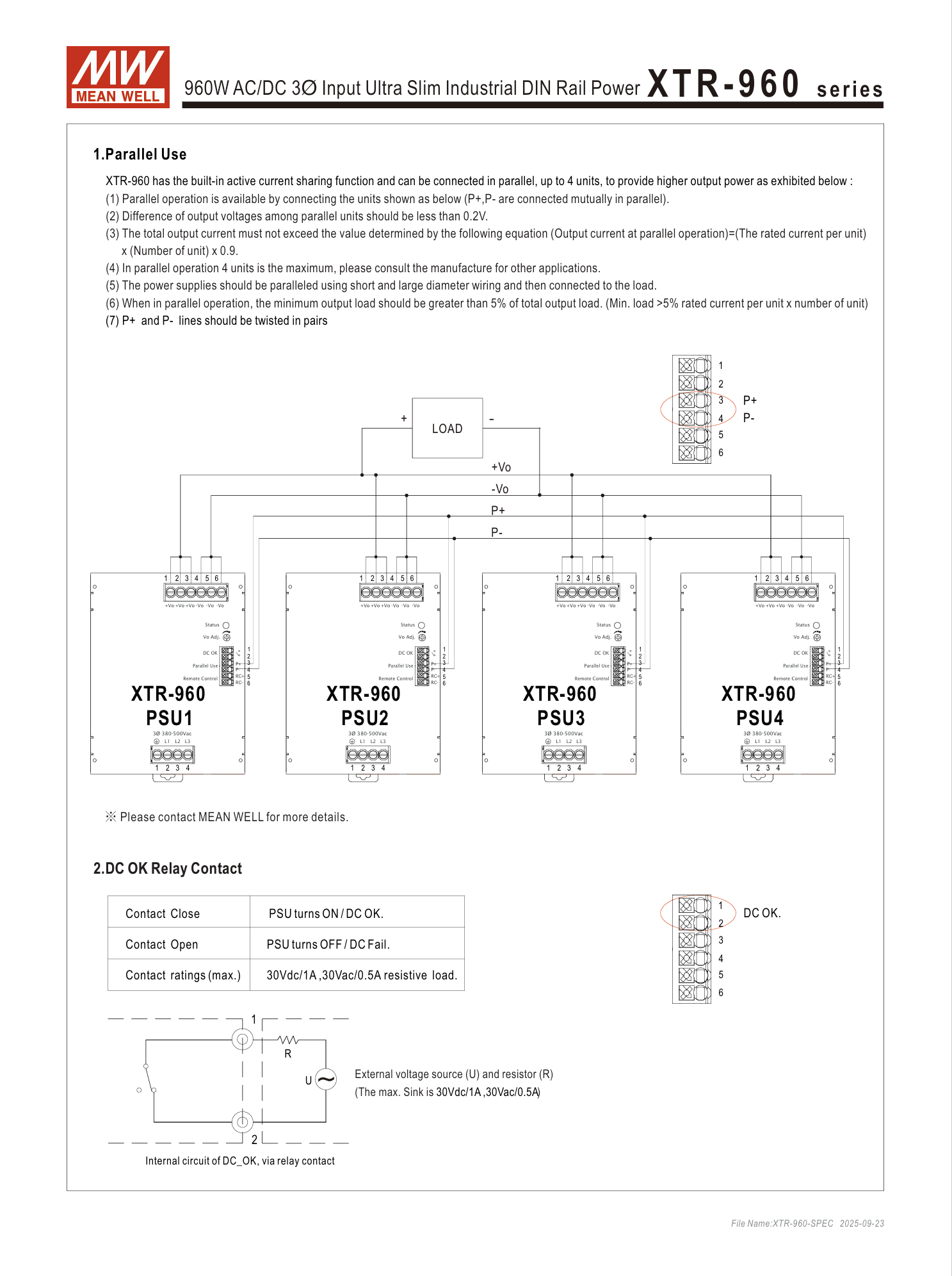 MEAN WELL XTR-960-24 XTR-960-48 XTR-960-36 3相320~600VAC開關電源明 | 蝦皮購物