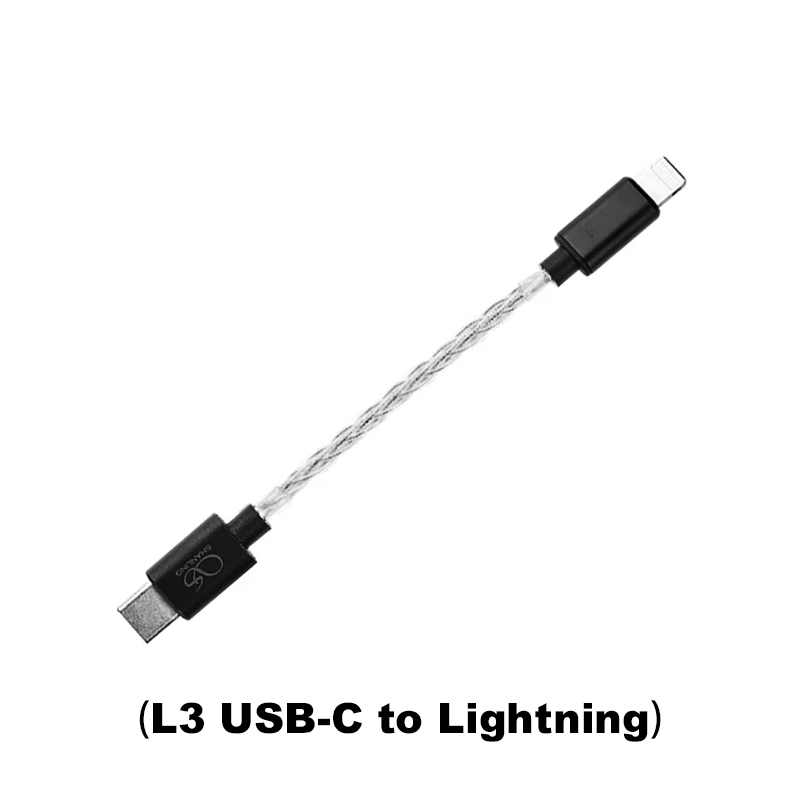 SHANLING L3 純銀音頻線 Type-C / Lightning to Type-C USB C 線適用於 iO | 蝦皮購物