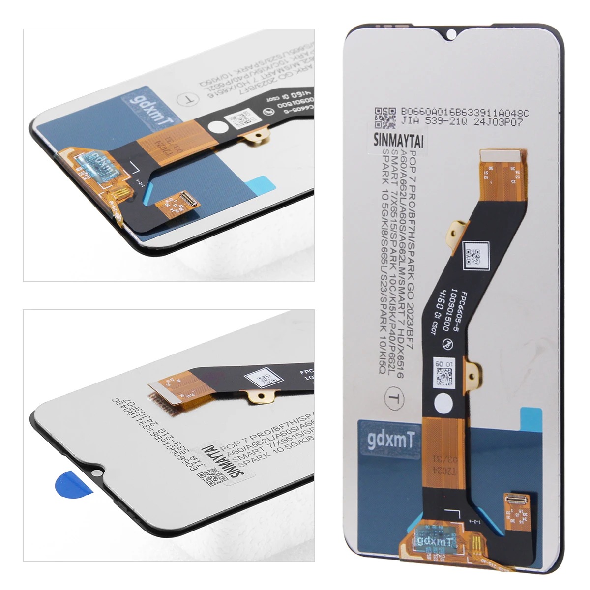 6.6 英寸適用於 Tecno Pop 7 Pop7 BF6 BF7 LCD 顯示屏觸摸屏數字化儀 | 蝦皮購物