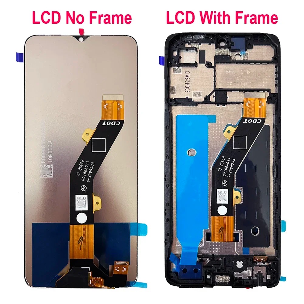 6.6 英寸適用於 Tecno Pop 7 Pop7 BF6 BF7 LCD 顯示屏觸摸屏數字化儀 | 蝦皮購物