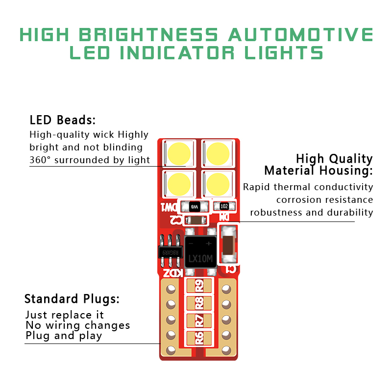8LED LAGI BEST T10 LED 燈泡小頭燈 Mentol Lampu Kecil Senja 近光燈頭燈 | 蝦皮購物