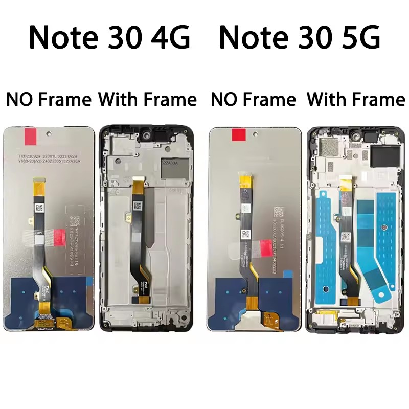 適用於 Infinix Note 30 4G 5G LCD 顯示屏 X6833B X6716B X6711 觸摸屏數字化 | 蝦皮購物