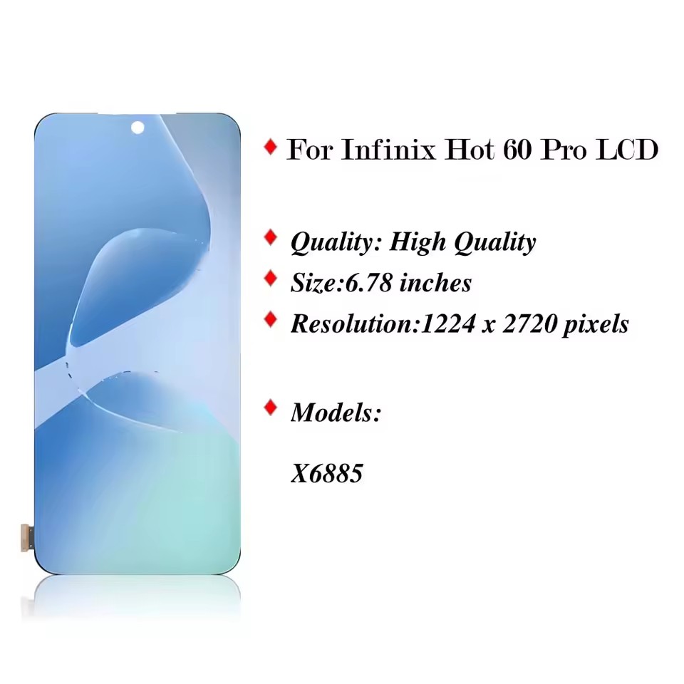 TFT 適用於 Infinix Hot 60 Pro LCD X6885 顯示屏觸摸屏組件數字化儀 | 蝦皮購物