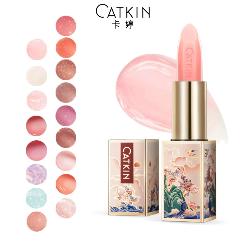 CATKIN卡婷 春江花月夜變色潤脣膏 素顏提氣色 日常保溼滋潤不幹燥 口紅潤唇膏 有色潤唇膏 3.3g | 蝦皮購物