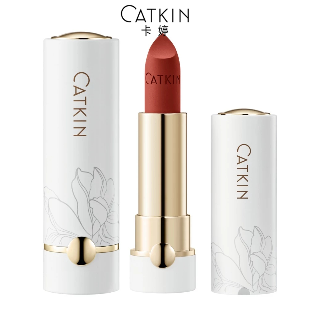 CATKIN卡婷鎏金濃醇持色口紅防水不脫妝霧面啞光質地茶棕色顯白熱門色3.6g | 蝦皮購物