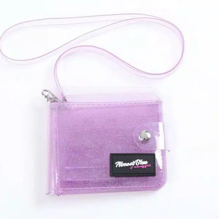 日本韓國折疊錢包 PVC KPOP 幾乎藍色卡的補貼運費 | 蝦皮購物