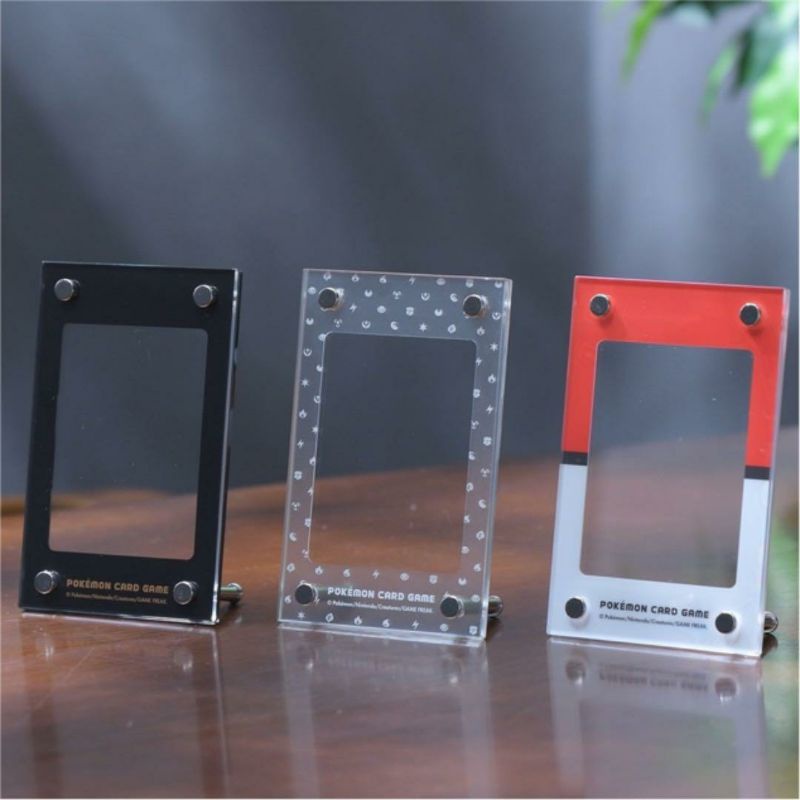 DSC☆日版 寶可夢 官方展示架 卡磚 壓克力 PTCG 寶貝球 能量 全黑款 卡片週邊 卡片收藏 硬殼保護 全新 現貨 | 蝦皮購物