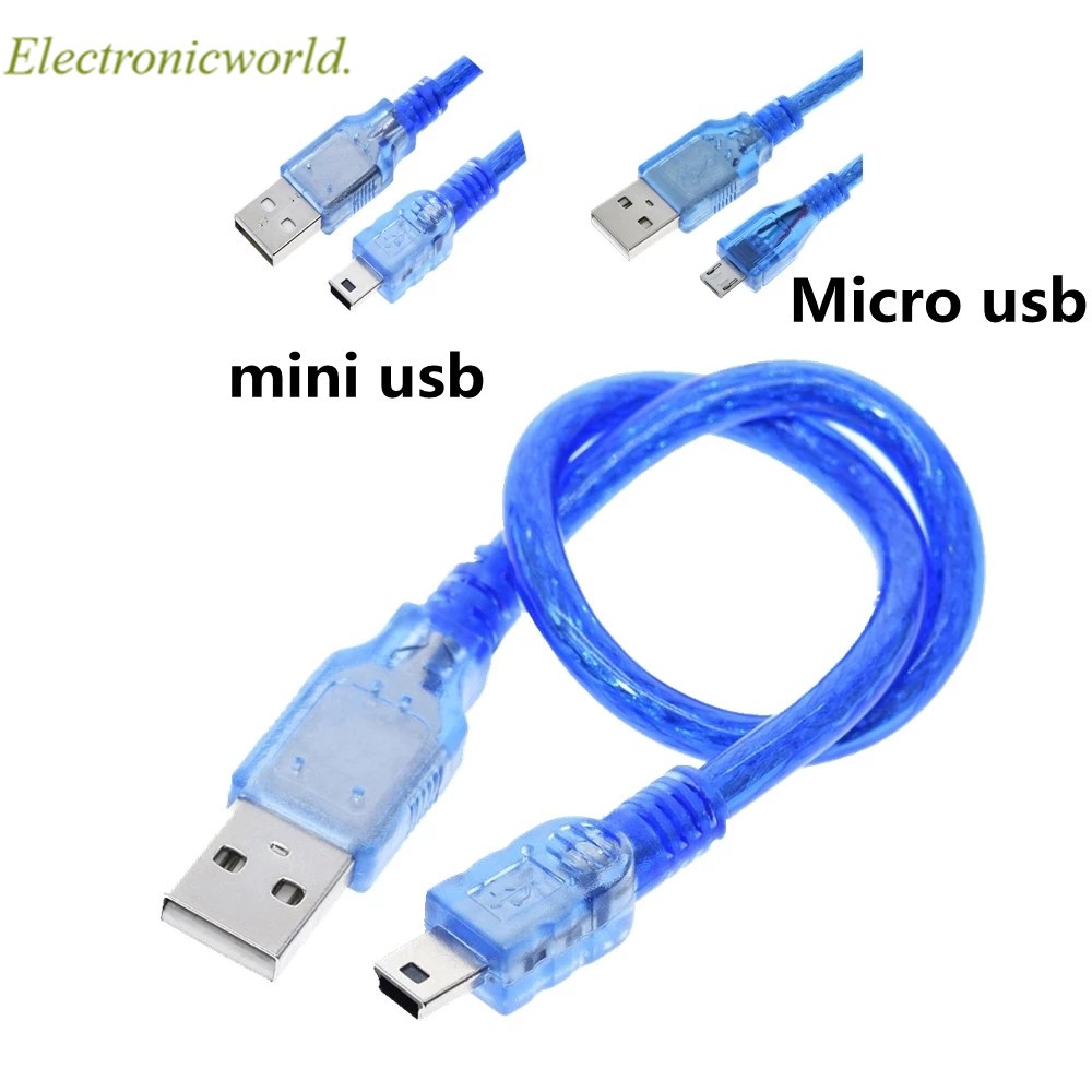 用於 arduino Nano 3.0 USB 至 mini USB Micro USB 電纜的 30 厘米 USB 電 | 蝦皮購物