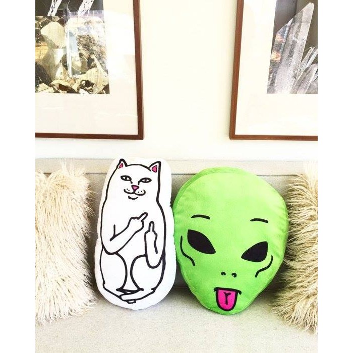 RIPNDIP WE OUT HERE / LORD NERMAL PILLOW 中指貓 外星人 娃娃 抱枕 玩偶 | 蝦皮購物