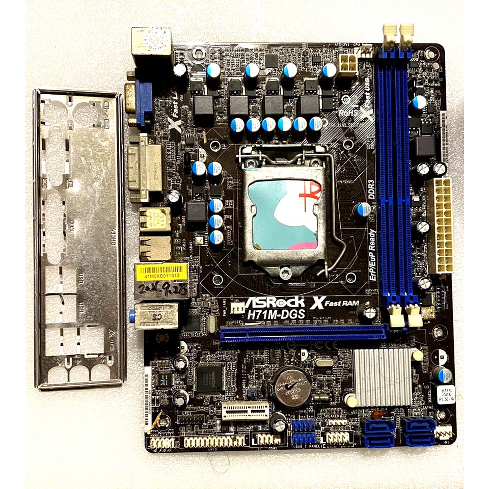 華擎 H71M-DGS 主機板 1155 附擋板 | 蝦皮購物