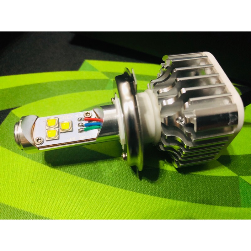 LED大燈 LED霧燈 汽機車皆可用 白光 超亮 風扇散熱 H4 H17 HS1 | 蝦皮購物