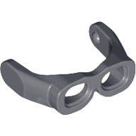 樂高 LEGO 深灰色 護目鏡 蛙鏡 眼鏡 安全帽用 30170 4210645 Gray Visor Goggles | 蝦皮購物