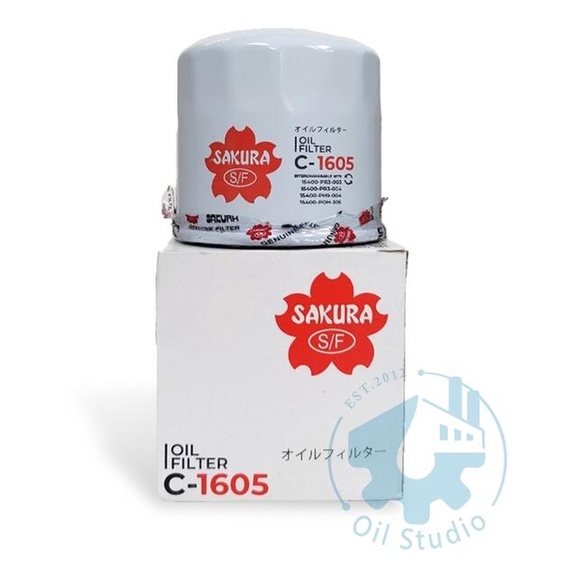 《油工坊》SAKURA C 1605 機油芯 K8 K10 SANTA FE CRV | 蝦皮購物