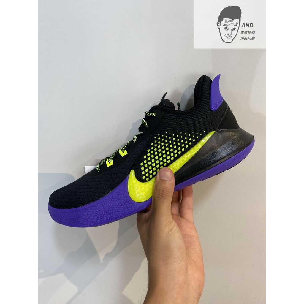 【AND.】NIKE MAMBA FURY EP 黑紫黃 湖人 科比 籃球 耐磨 黑曼巴 男款 CK2088-003 | 蝦皮購物