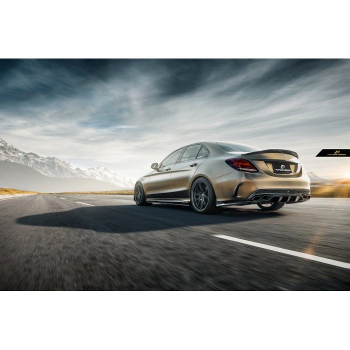【Future_Design】賓士 BENZ W205 PSM Style 1:1 抽真空 碳纖維 卡夢 尾翼 現貨供應 | 蝦皮購物