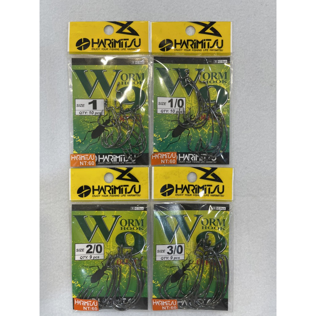 【漁魂釣具行】泉宏HARIMITSU WORM HOOK-9 W9曲柄鈎 及頭鉤 擊鉤頭 汲頭鉤 路亞 軟蟲 | 蝦皮購物