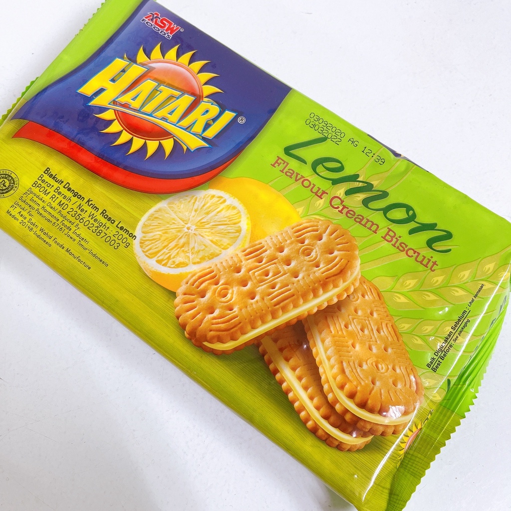 檸檬夾心餅 ASW HATARI LEMON 200g | 蝦皮購物
