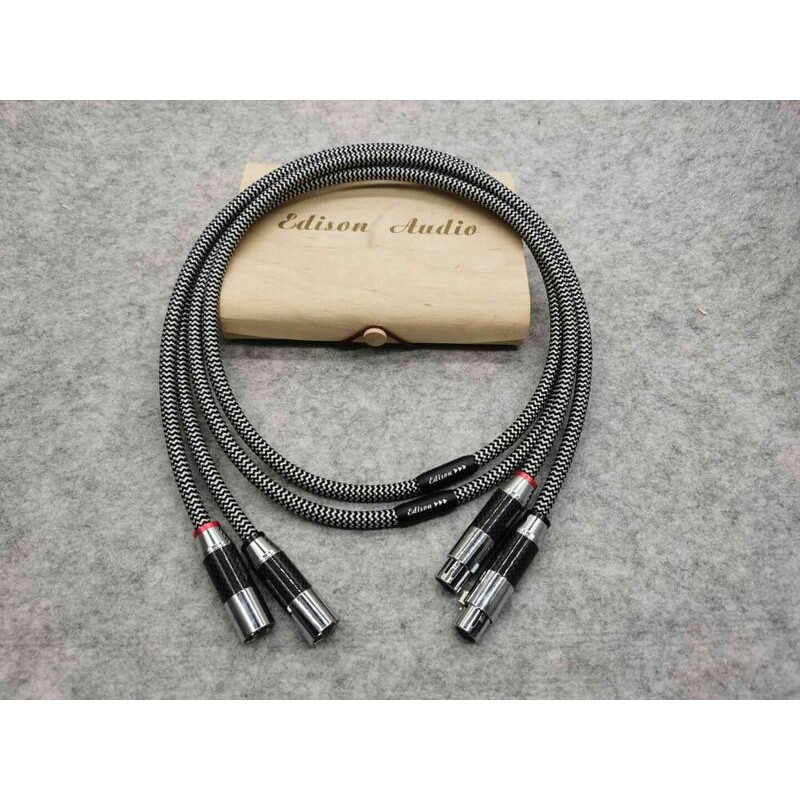 2020 最新款 愛迪聲 edison audio E2 單晶銅鍍厚銀 平衡線 (一對2條)不含木盒 | 蝦皮購物