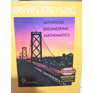 Advanced engineering mathematics erwin kreyszig 9th edition | 蝦皮購物
