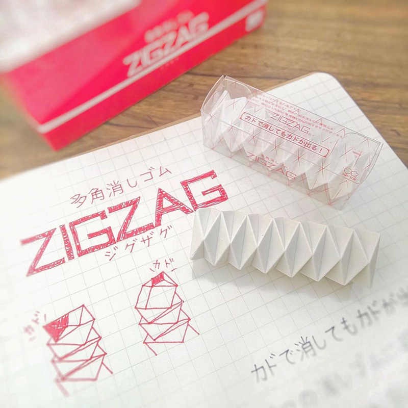 日本SUN-STAR ZIGZAG 多角鋸齒橡皮擦 多角度橡皮擦 | 蝦皮購物