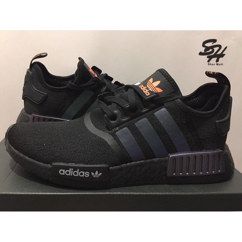 ADIDAS NMD R1 黑 橘 變色龍 漸層 3M 反光 FV8025 | 蝦皮購物