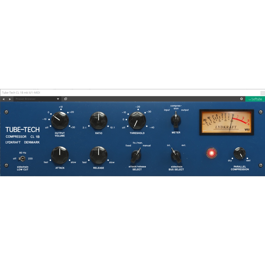 【插件Piugin】Softube Tube-Tech CL1B MKII光學壓縮器 #編曲 #錄音 #混音 | 蝦皮購物