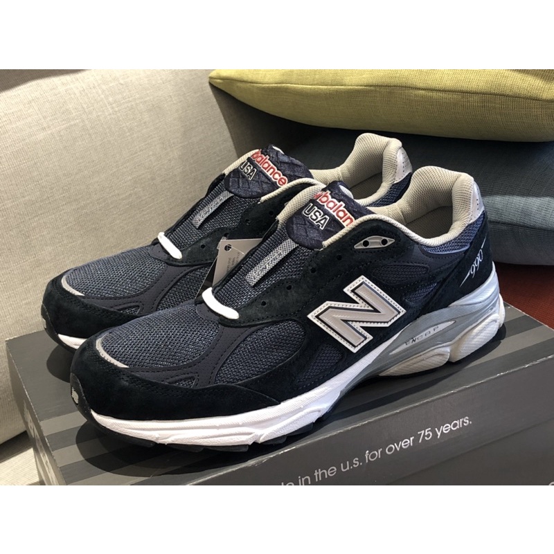 【BQR】全新 New Balance 990v3 M990NB3 海軍藍 美製 990 v3 990NB3 | 蝦皮購物