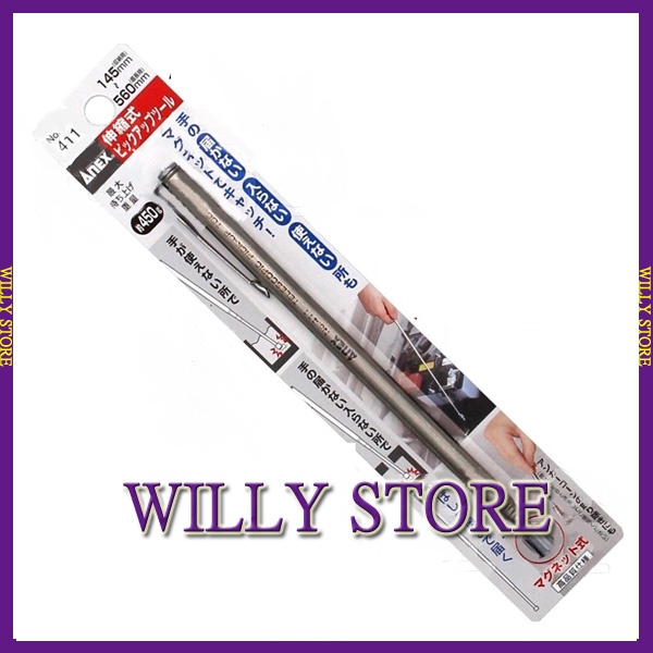 【WILLY STORE】安耐適 ANEX 不銹鋼 伸縮磁鐵筆 411 伸縮磁性筆 吸磁棒 伸縮磁鐵棒 磁性伸縮棒磁吸棒 | 蝦皮購物