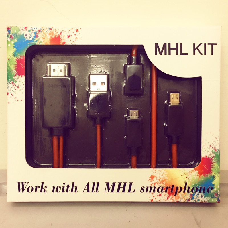 MHL KIT 轉 HDMI Android 安卓手機平板多用型轉接器 雙接頭 | 蝦皮購物