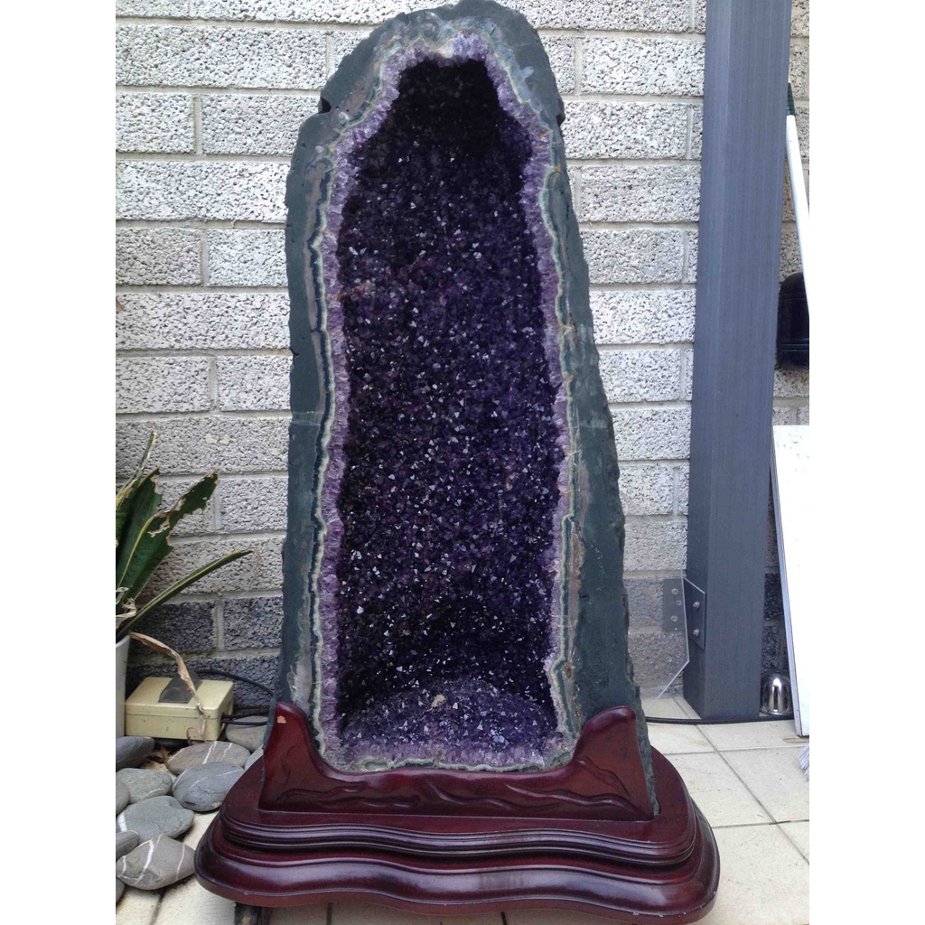 ❤靚水晶❤罕見稀有大型烏拉圭紫水晶洞87kg.頂級透亮.聚財.開 ❤靚水晶❤罕見稀有大型烏拉圭紫水晶洞87kg.頂級透亮.聚財.開