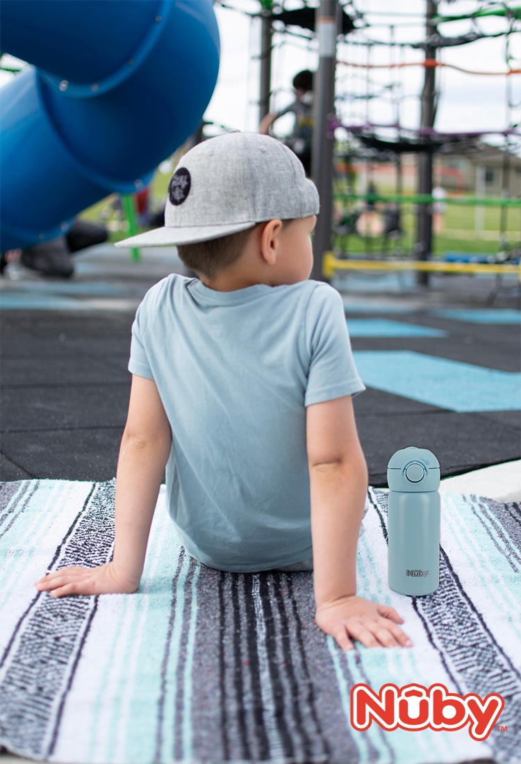【Nuby】316不銹鋼真空直飲杯300ml_升級抗刮款｜配件可另購 獨家透明吸嘴 超輕量 | 蝦皮購物