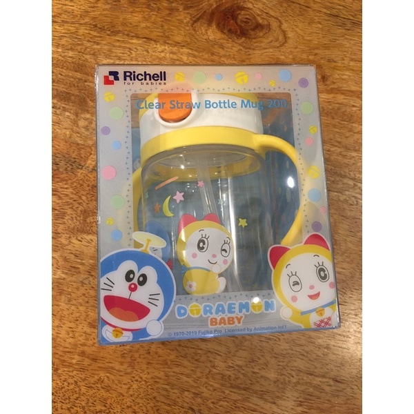 利其爾Richell 哆拉a夢水杯 黃色/紫色200ML/ Doraemon | 蝦皮購物