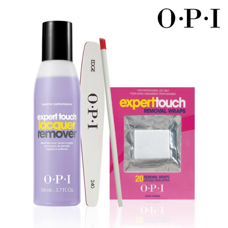 [QQnail]OPI 指彩 光療 卸甲組 高效溫和專業去光水 110ml #240 邊緣白色搓片 角質推棒 居家卸甲包 | 蝦皮購物