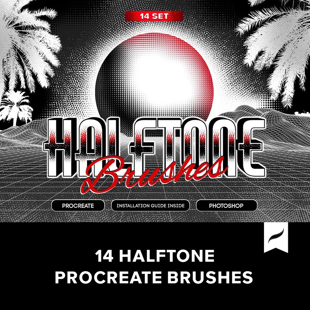 【原】Procreate 筆刷 14款潮流復古蒸汽波半調磨損肌理Ps+Procreate筆刷.B2021052501 | 蝦皮購物