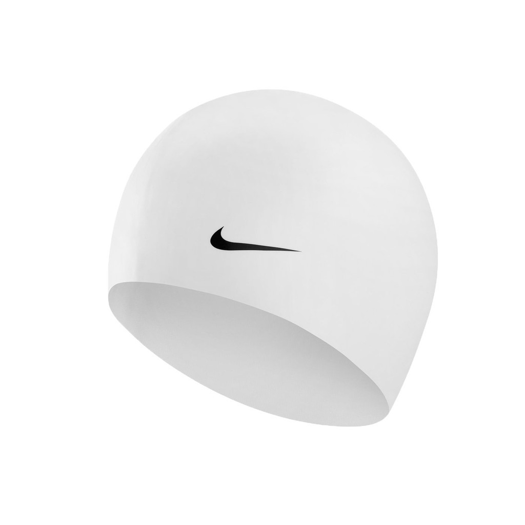 【Nike 耐吉】 成人矽膠泳帽 游泳 矽膠 黑色/丈青/白色 93060-001/440/100 | 蝦皮購物