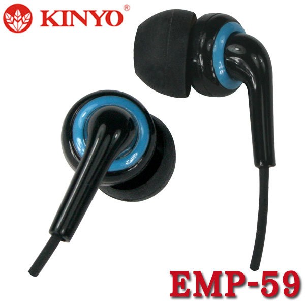 【3CTOWN】含稅附發票 KINYO金葉 EMP-59 調音密閉式耳機 耳道式耳機 有線耳機 | 蝦皮購物