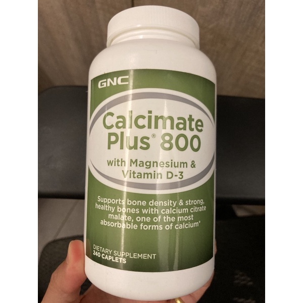 GNC 健安喜鈣 Calcimate plus 800 含鎂 維他命D3 240+30 | 蝦皮購物