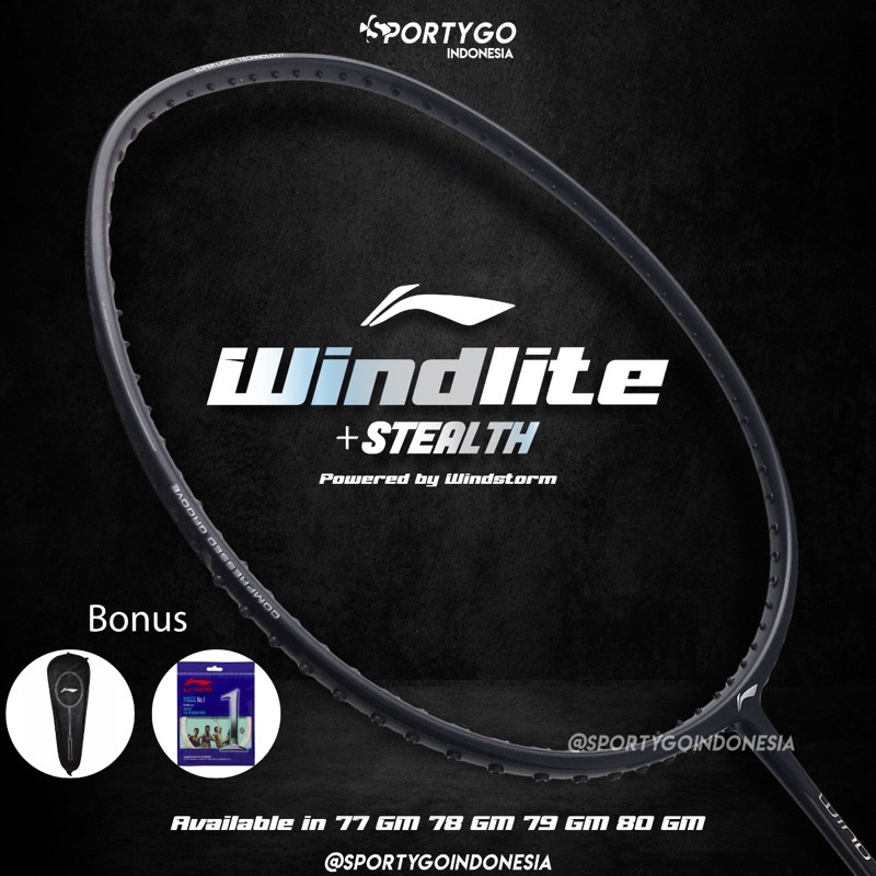 羽毛球拍李寧 Windlite Stealth ORIGINAL Wind Lite | 蝦皮購物
