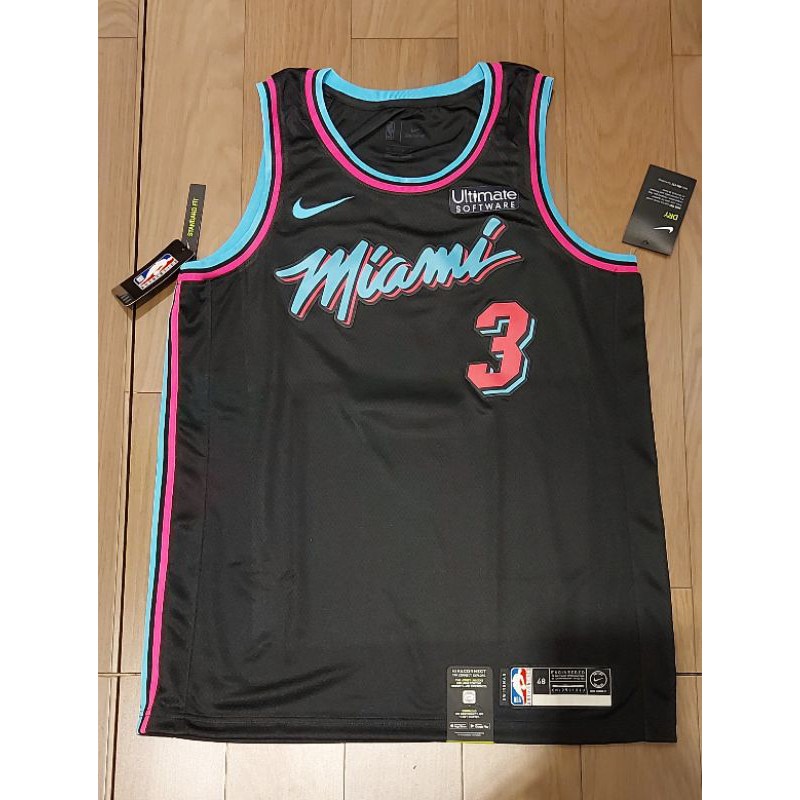Nike NBA 邁阿密熱火 Dwayne Wade 南灣城市版球衣 | 蝦皮購物