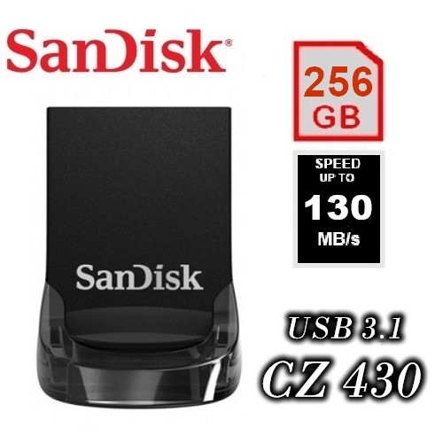 原廠全新 SanDisk 256GB CZ430 ultra Fit【SDCZ430 256G】USB3.1 公司貨 | 蝦皮購物