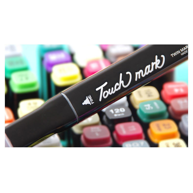 台灣現貨 正品Touchmark 油性馬克筆 雙頭 繪畫筆 手繪設計 學生 彩色馬克筆 動漫 初學 水彩筆 168色筆座 | 蝦皮購物