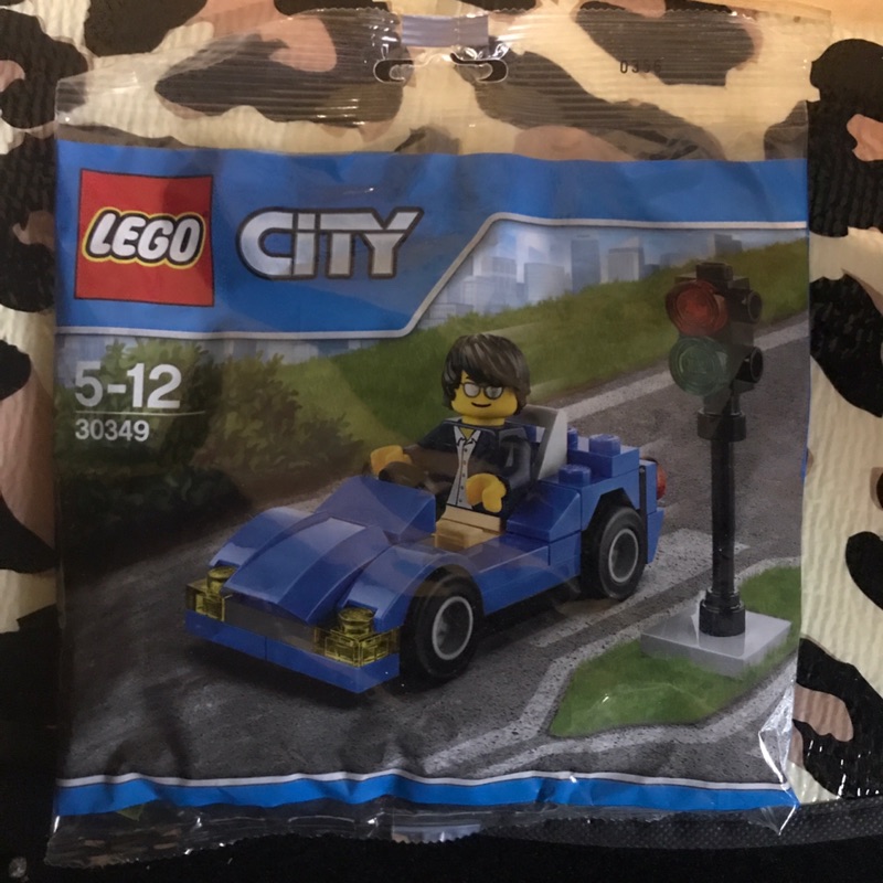 樂高 30349 車子 跑車 敞蓬車 紅綠燈 城市系列 LEGO city polybag | 蝦皮購物