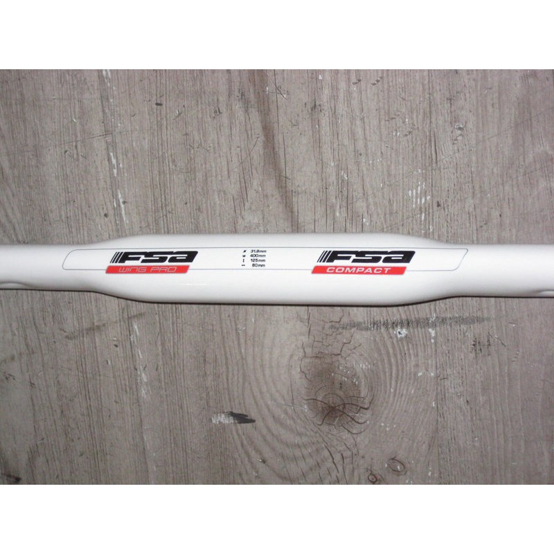 【瘋車】全新FSA Wing Pro Compact 公路車 跑車 車手 車把 小彎把 白色 鋁合金400MM | 蝦皮購物