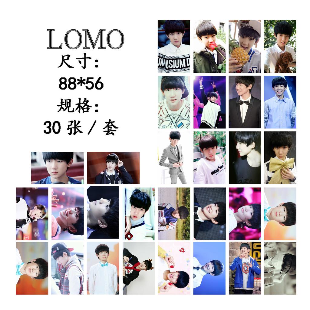 TFBOYS LOMO卡 王源 LOMO卡 單人款 寫真 照片 30張一套 TFBOYS小卡 高質感 | 蝦皮購物